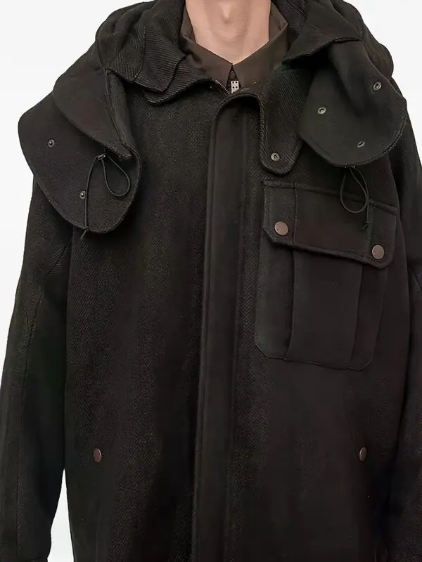 DEVOA Hooded Pocketed Parka