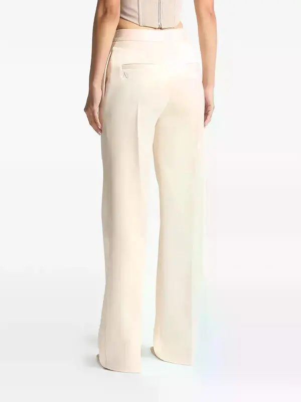 Manière De Voir Champagne Satin Tailored Trousers