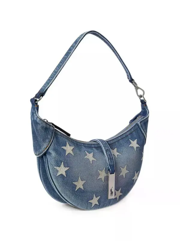 Polo Ralph Lauren Polo Id Star Mini Shoulder Bag In Denim - Blue