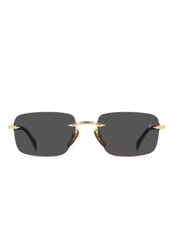 DB EYEWEAR BY DAVID BECKHAM Square-frame Sunglasses - Gold