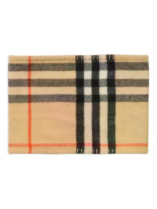 Burberry Checked Cashmere Snood - Neutrals