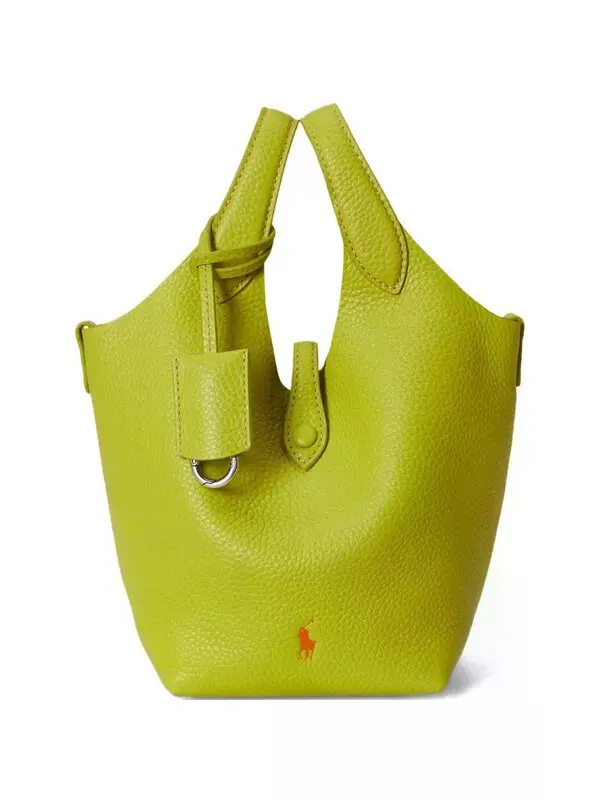Polo Ralph Lauren Pebbled Leather Tote Bag