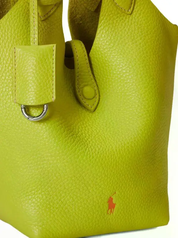 Polo Ralph Lauren Pebbled Leather Tote Bag