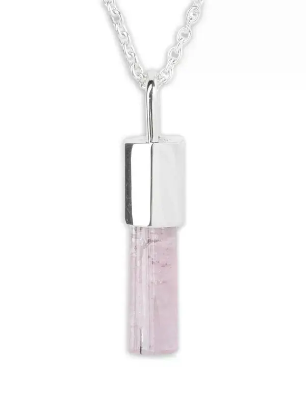 PARTS OF FOUR Sterling Talisman Rubellite Necklace - Silver