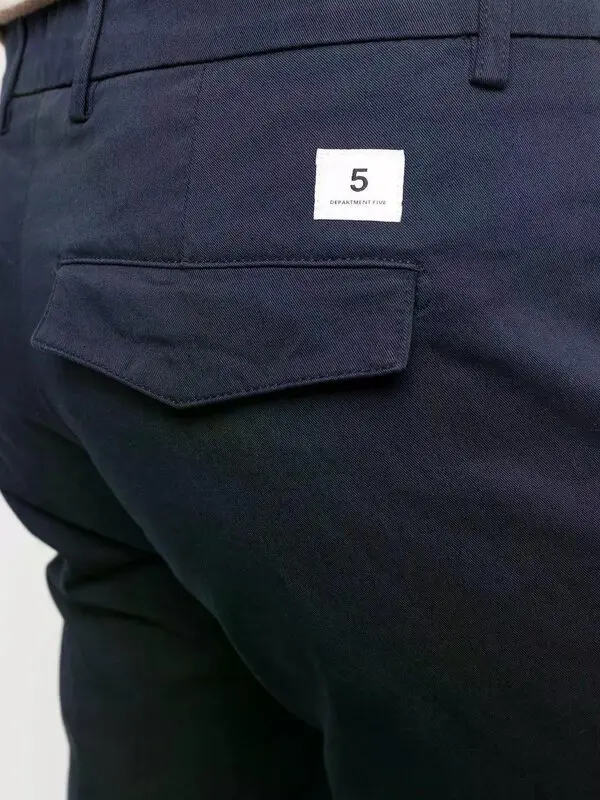 DEPARTMENT 5 Logo Patch Chino Trousers - Blue