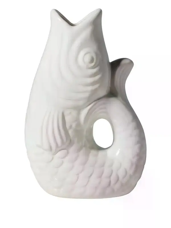 CU I SEEYOU Fish-shaped Vase - White