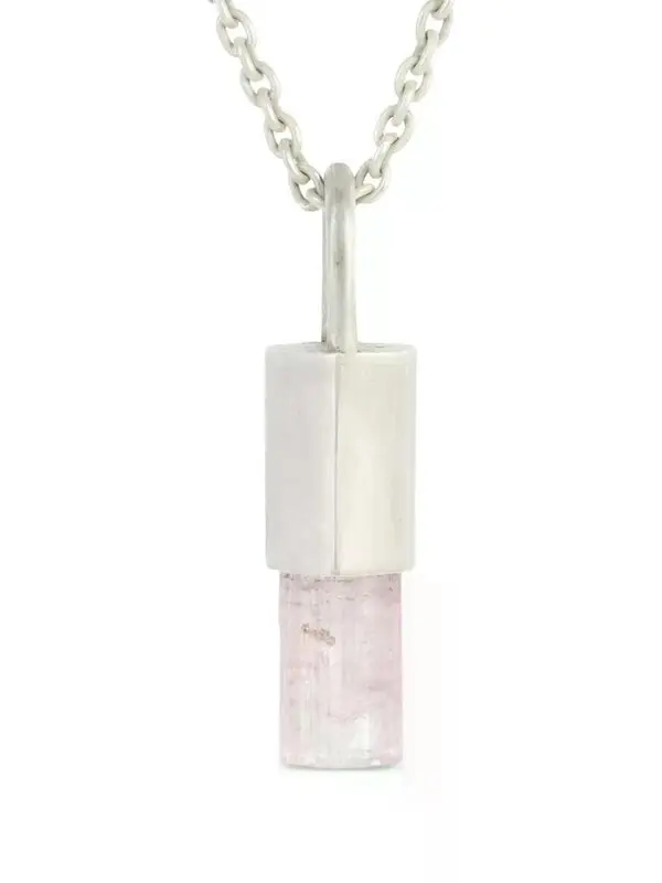 PARTS OF FOUR Sterling Talisman Rubellite Necklace - Silver