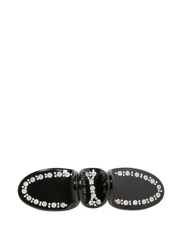 JENNIFER BEHR Gladys Crystal Barrette - Black