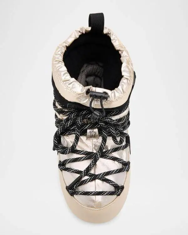 Moncler Icon Low Padded Snow Boots - Medium Yellow