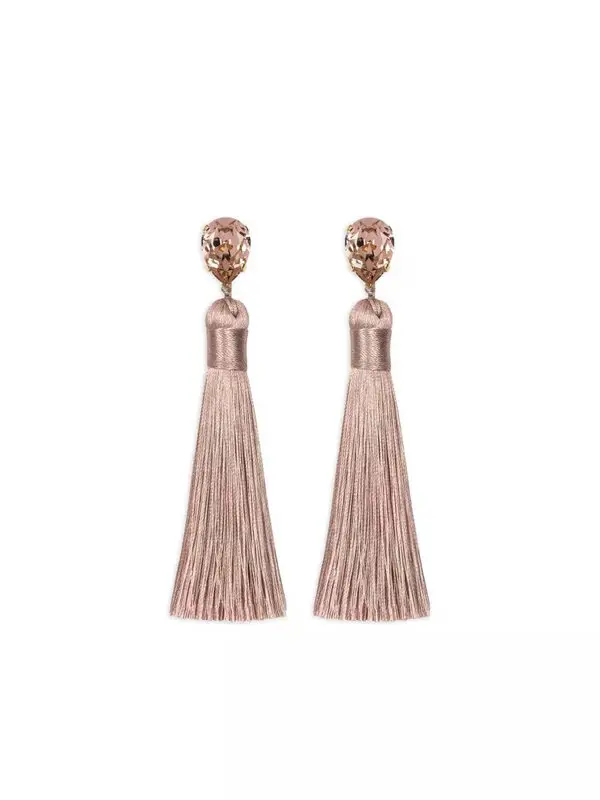 JENNIFER BEHR Francine Tassel Earrings - Pink