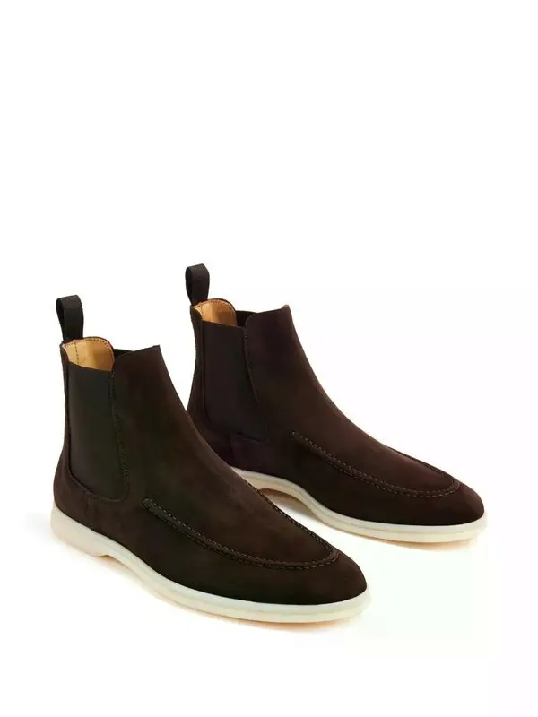 SCAROSSO Suede Chelsea Boots