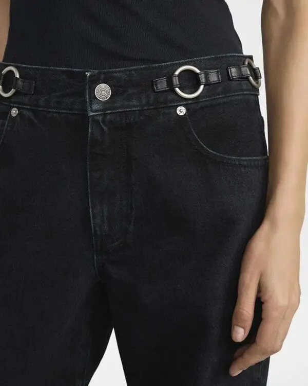 FRAME The O-ring Stroll Wide Leg Jeans