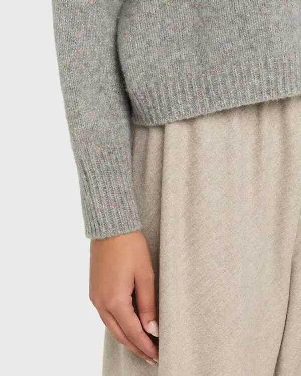 FRAME Cashmere Fleck Cardigan - Silver