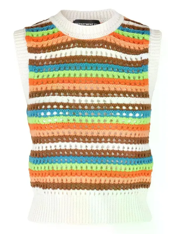 DEPARTMENT 5 Sleeveless Striped Knit Top