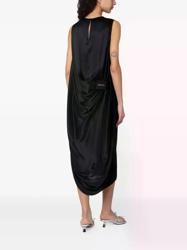 Loewe Draped Satin Dress