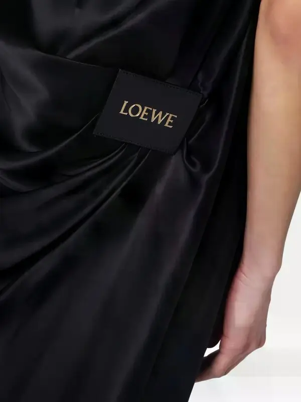 Loewe Draped Satin Dress