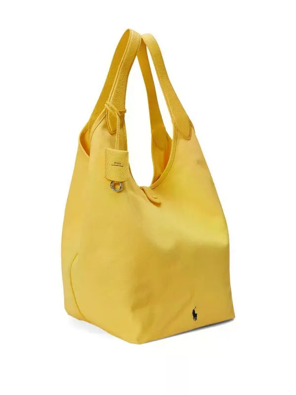 Polo Ralph Lauren Leather Tote Bag With Removable Pouch