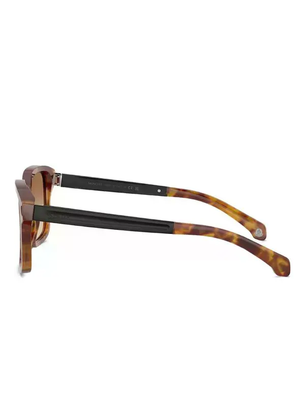 Moncler Tortoiseshell Square-frame Sunglasses