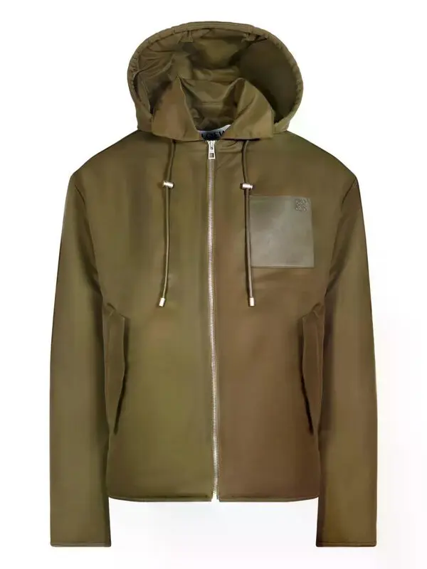 Loewe Hooded Front-patch Jacket