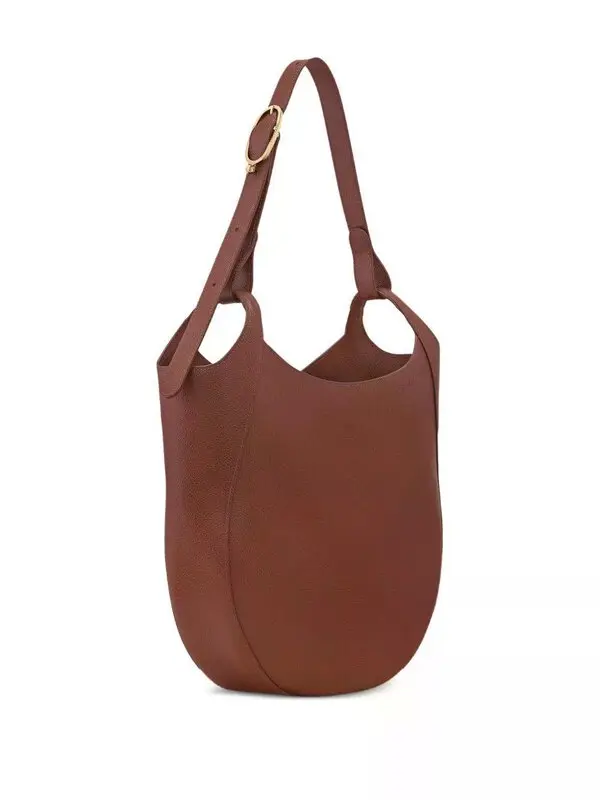 Longchamp Le Foulonné Grained-leather Shoulder Bag - Brown