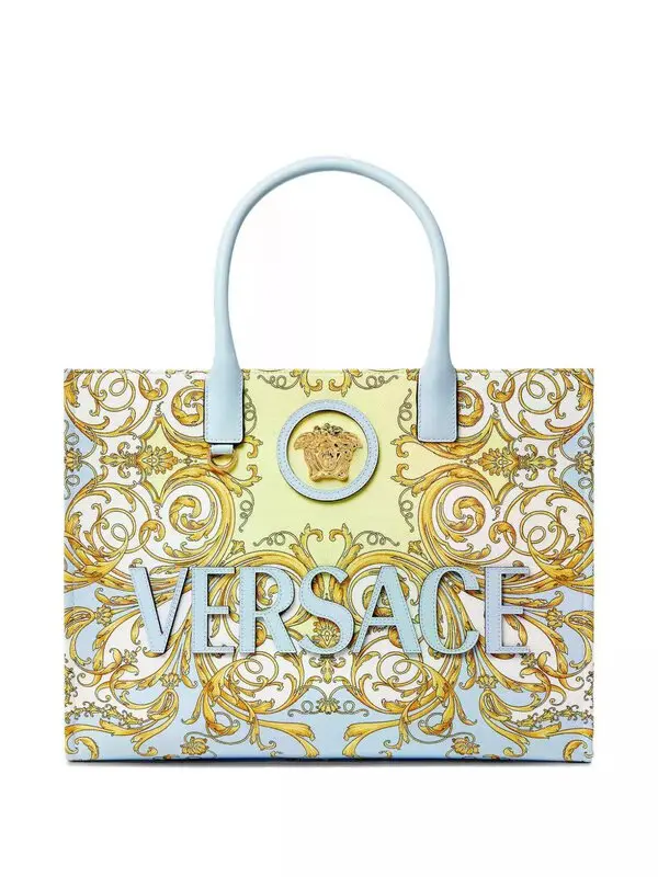 Versace Medusa Barocco-print Tote Bag - Gold