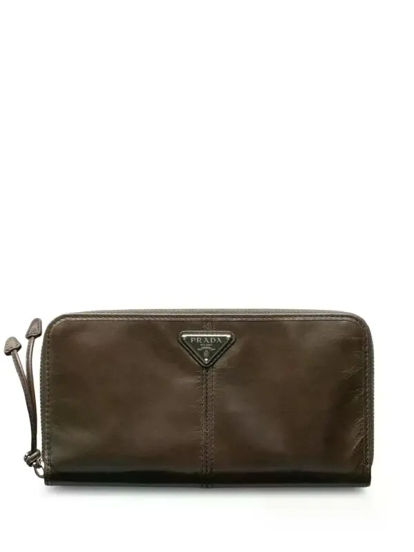 Prada Leather Wallet - Green