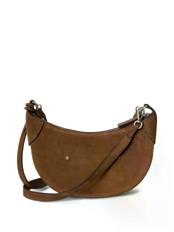 Polo Ralph Lauren Polo Id Suede Shoulder Bag - Brown