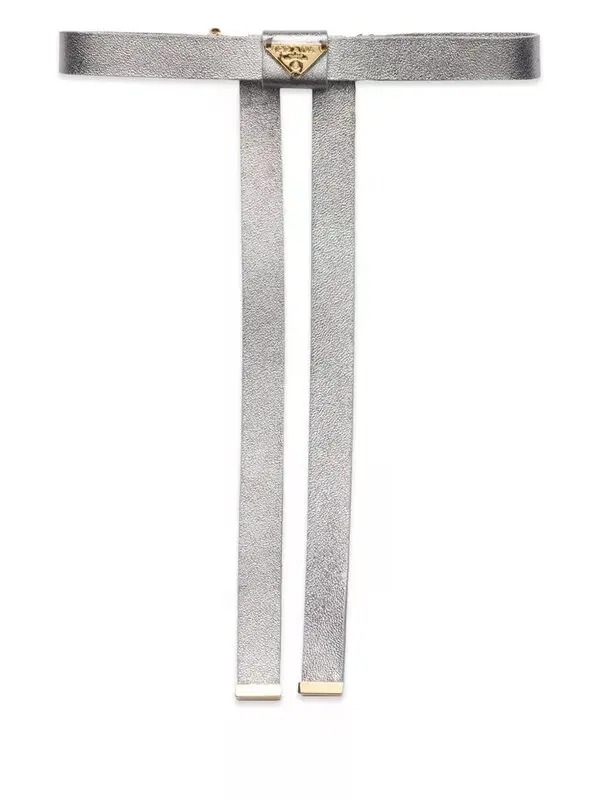 Prada Logo Hair Clip - Grey