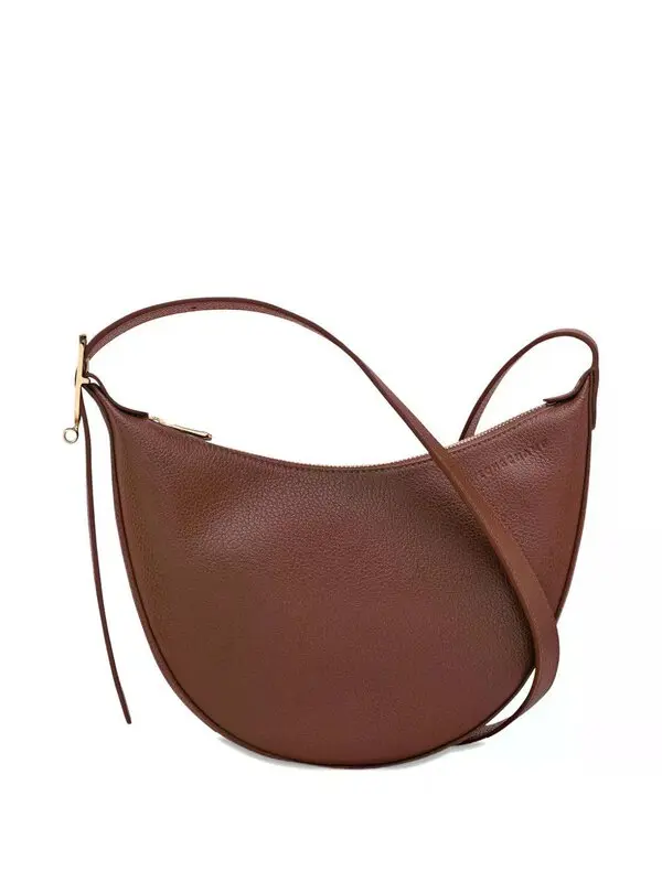 Longchamp Le Foulonné Small Grained-leather Cross Body Bag - Brown