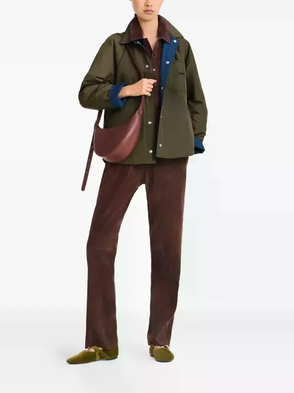 Longchamp Le Foulonné Small Grained-leather Cross Body Bag - Brown