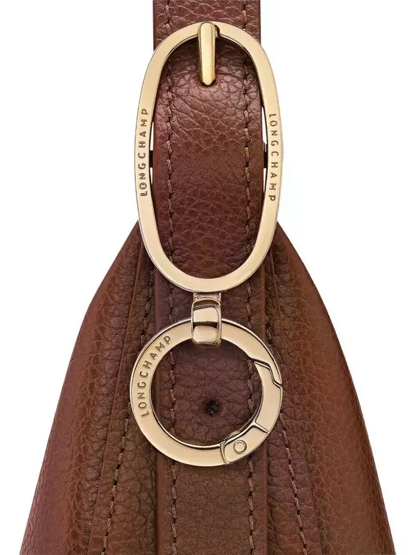 Longchamp Le Foulonné Small Grained-leather Cross Body Bag - Brown