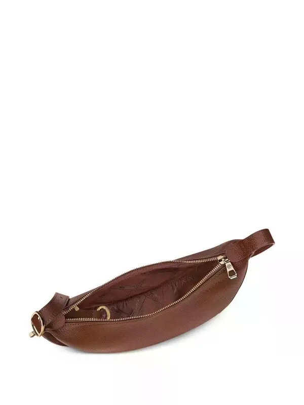 Longchamp Le Foulonné Small Grained-leather Cross Body Bag - Brown