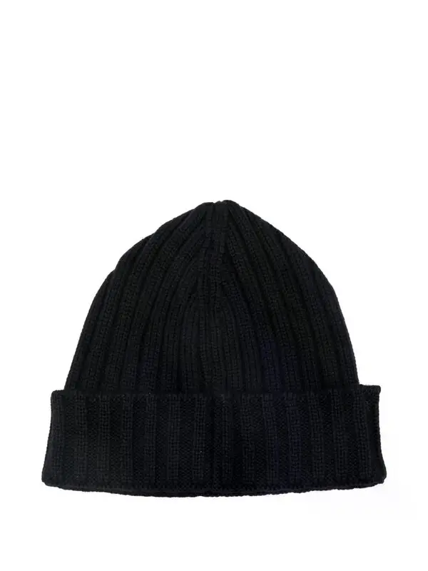 C.P. COMPANY Logo-patch Beanie - Blue