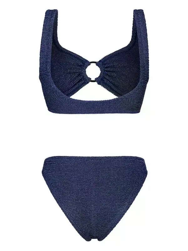 PARAMIDONNA Irina Textured Ring Bikini - Blue