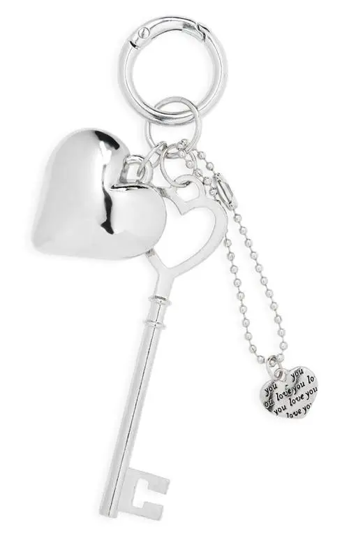 Bp. Lock & Key Bag Charm - Rhodium