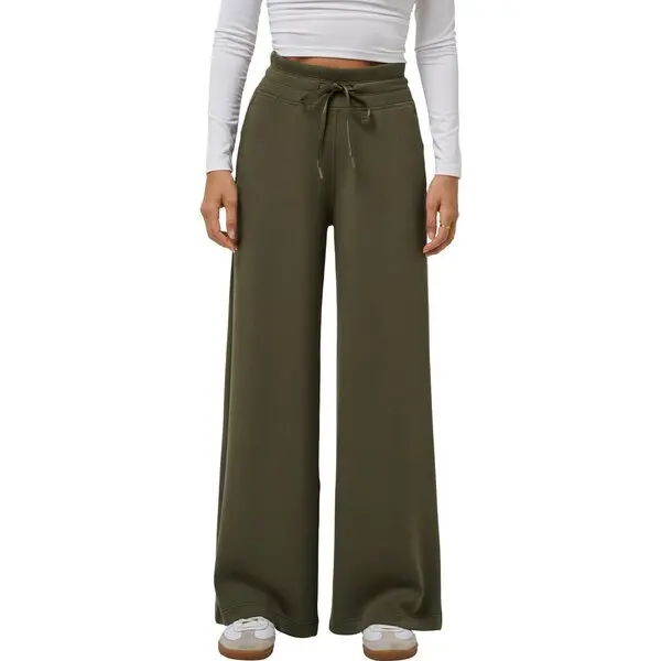 Travis Mathew Skyloft Soft Wide Leg Pants - Grape Leaf