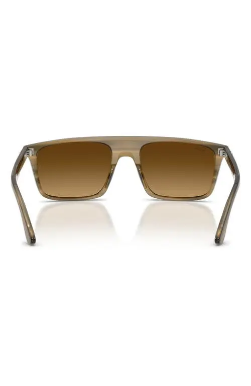 Ray-ban 57mm Gradient Square Sunglasses