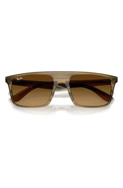 Ray-ban 57mm Gradient Square Sunglasses