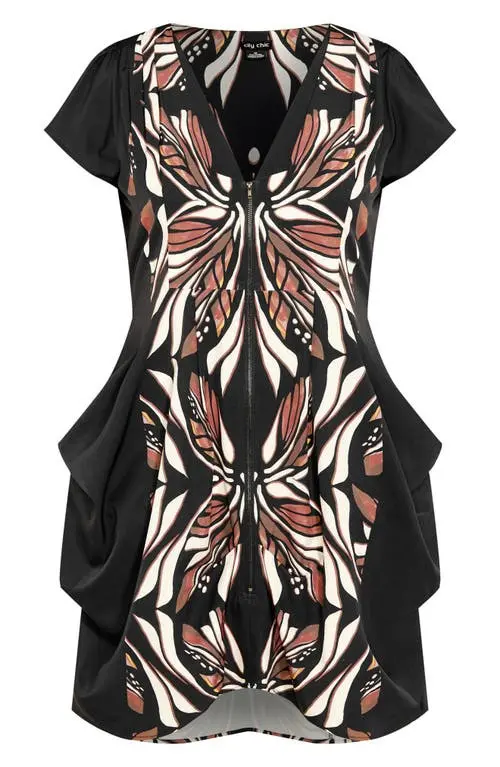 City Chic Nadia Print Tunic