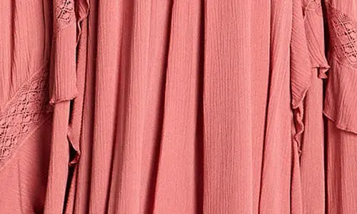 City Chic Rosie Lace Trim High-low Maxi Dress - Pink