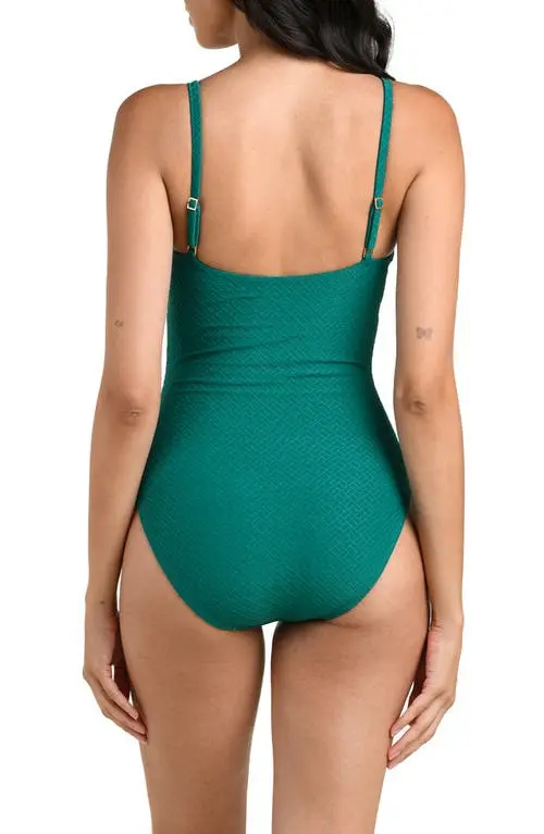 La Blanca Textured Tides Linge One-piece