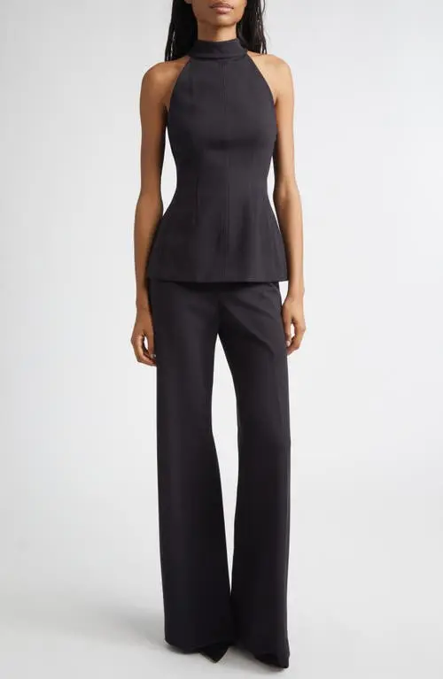 Veronica Beard Johanne Halter Top - Black