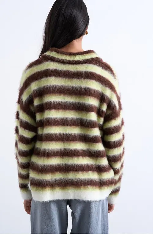 Topshop Fluffy Polo Sweater