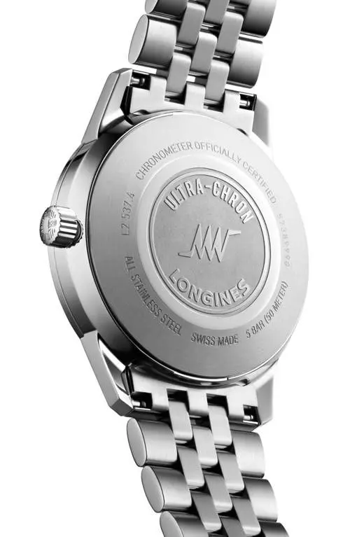 LONGINES Ultra-chron Automatic Bracelet Watch - Silver