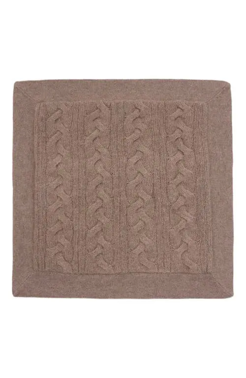 GOBI MONGOLIAN CASHMERE Knitted Pillow Cover - Taupe