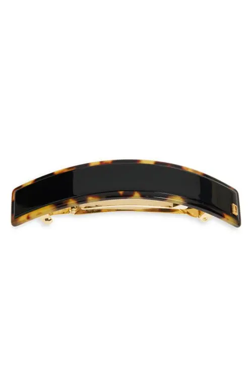 Alexandre De Paris Tortoiseshell Pattern Barrette - Black/tortoise