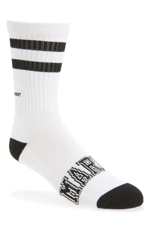 MARKET Core Stripe Cotton Blend Crew Socks