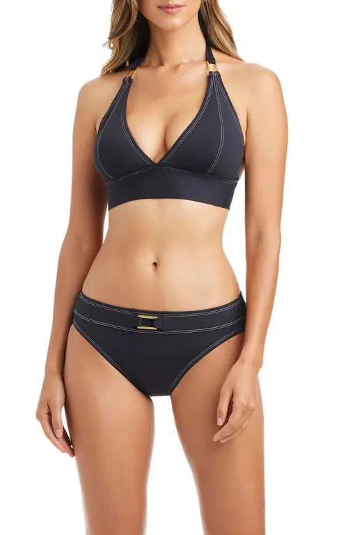 ROD BEATTIE Buckle Hipster Bikini Bottoms - Black