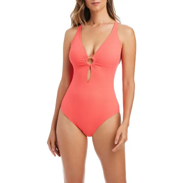 ROD BEATTIE Cross Back One-piece Swimsuit - Crab Shack
