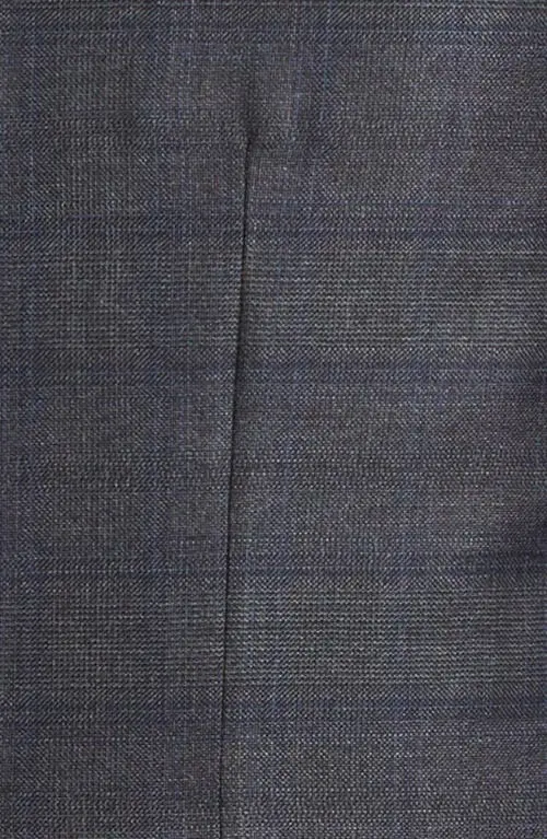 Isaia Sanita Check Super 150s Merino Wool Suit - Grey